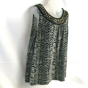 Studio Works | Tops | Studio Works Womens Sleeveless Zebra Striped Top ...
